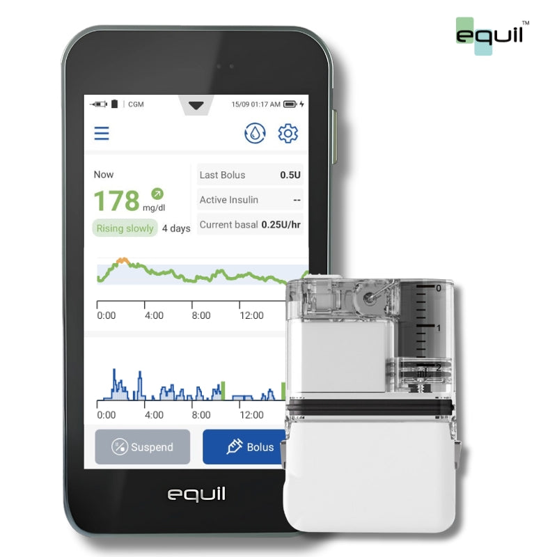 Tubeless Insulin Pump: Equil S Patch Insulin Pump – AiDEX X CGM